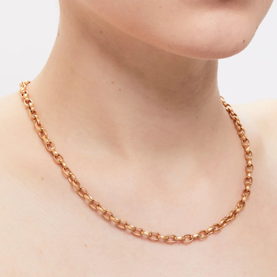 Sonoma Regular Link Chain Necklace in 22K Apricot Gold – Reinstein Ross