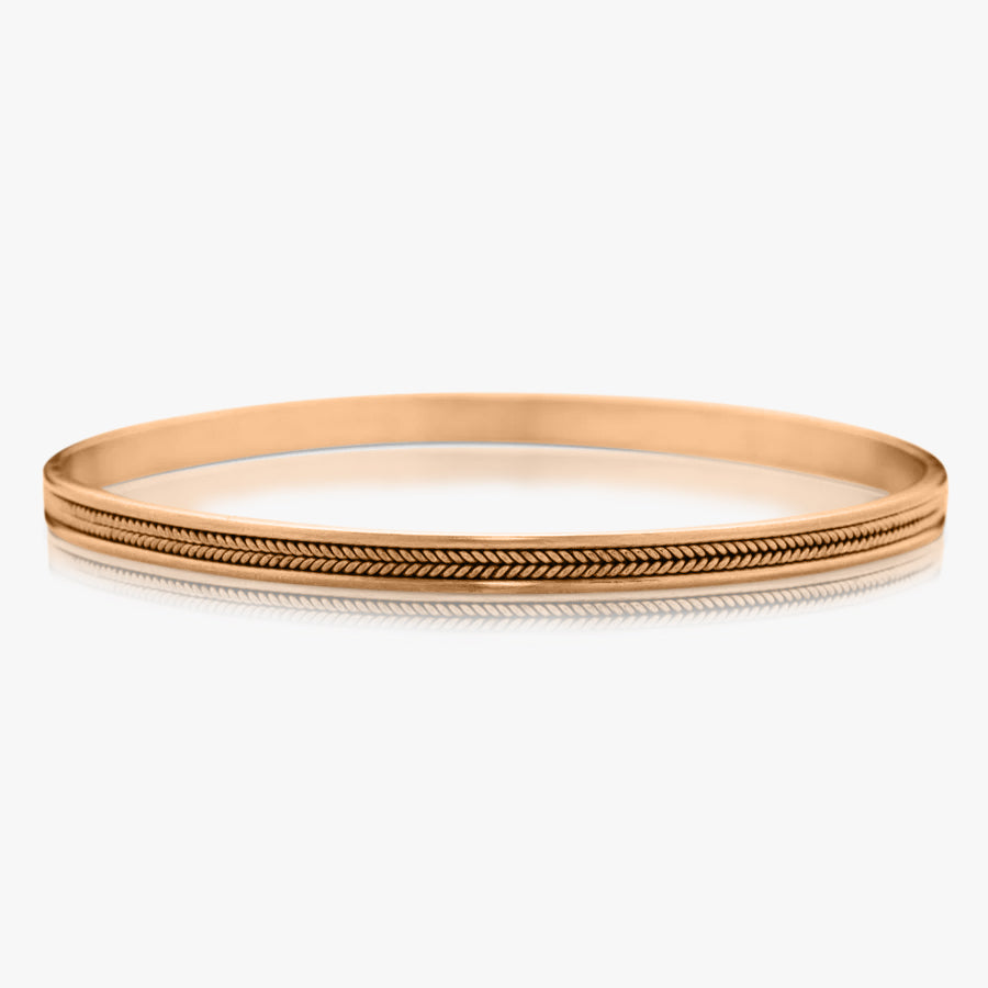 Braid Double Row Bangle in 22K Apricot Gold – Reinstein Ross